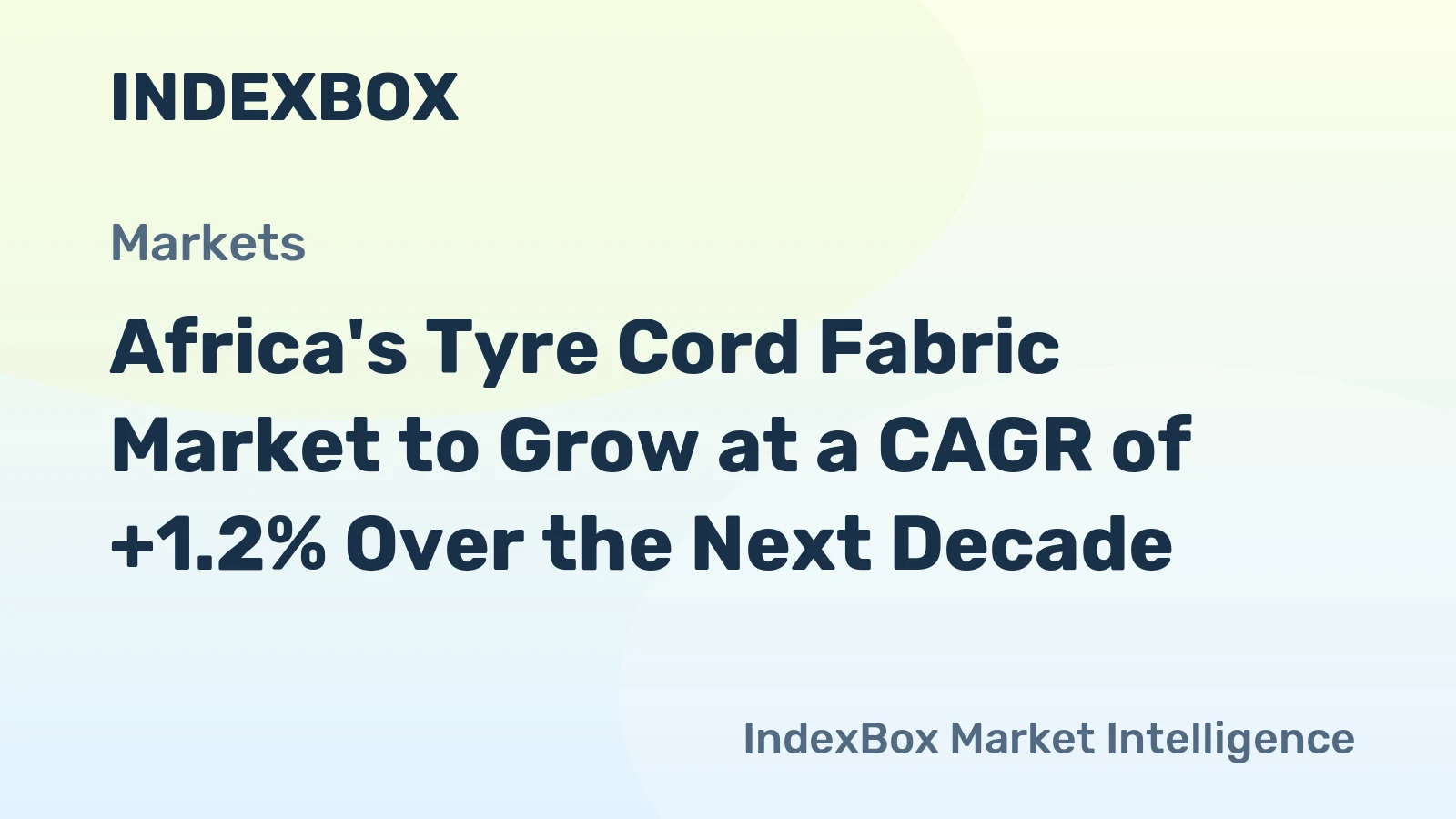 Africa's Tyre Cord Fabric Market to Grow at a CAGR of +1.2% Over the Next Decade