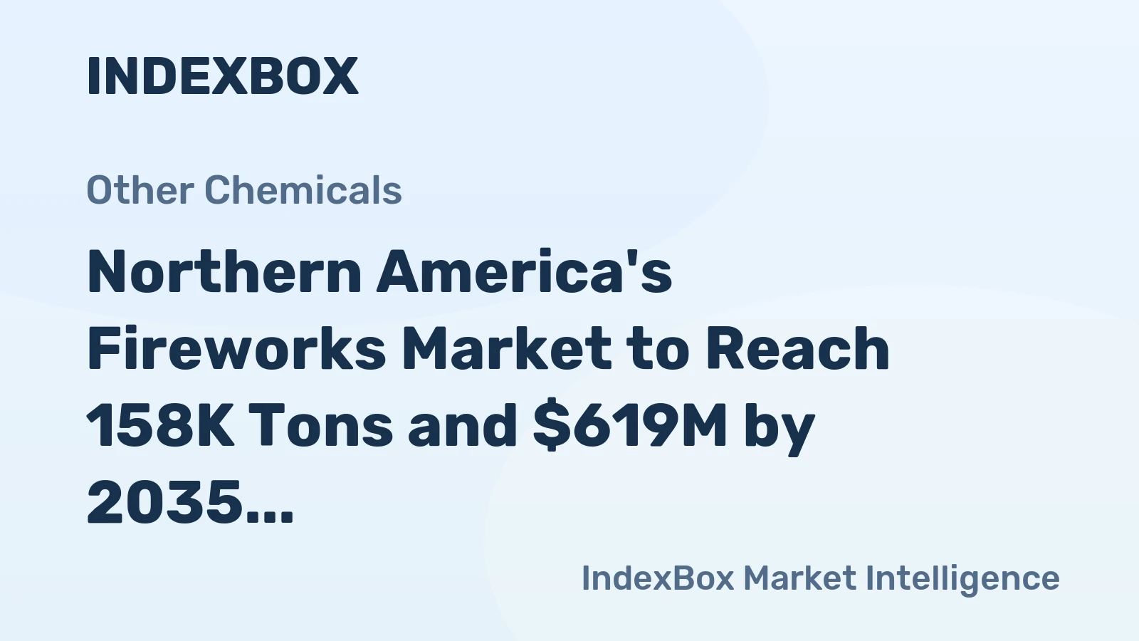 Northern America's Fireworks Market to Reach 158K Tons and $619M by 2035