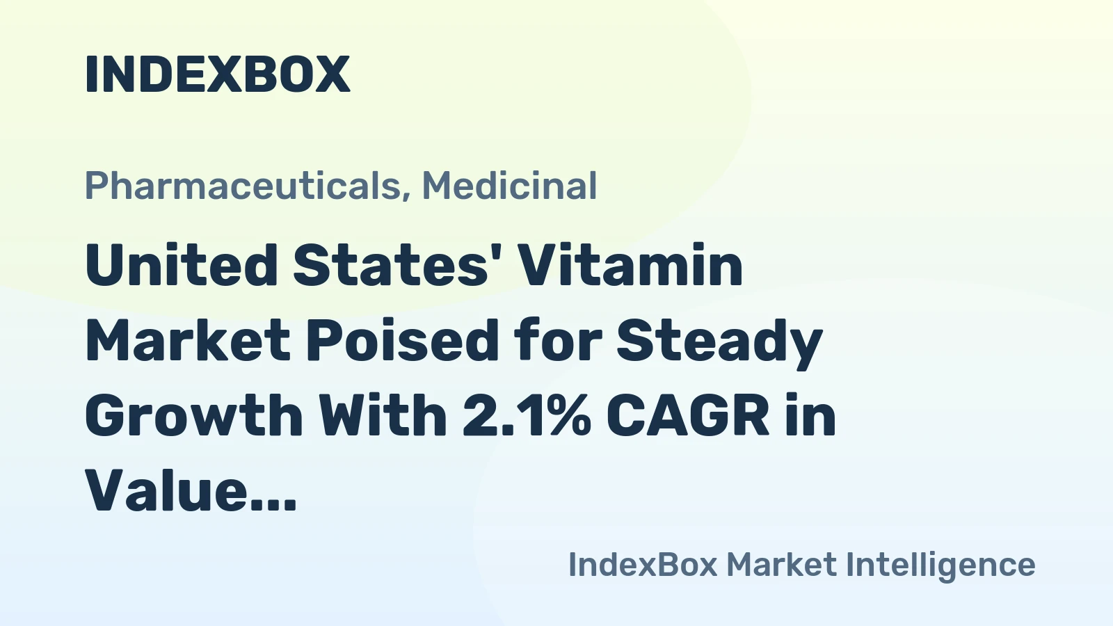 United States' Vitamin Market Poised for Steady Growth With 2.1% CAGR in Value Through 2035