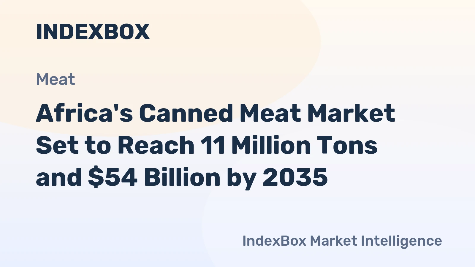 Africa's Canned Meat Market Set to Reach 11 Million Tons and $54 Billion by 2035