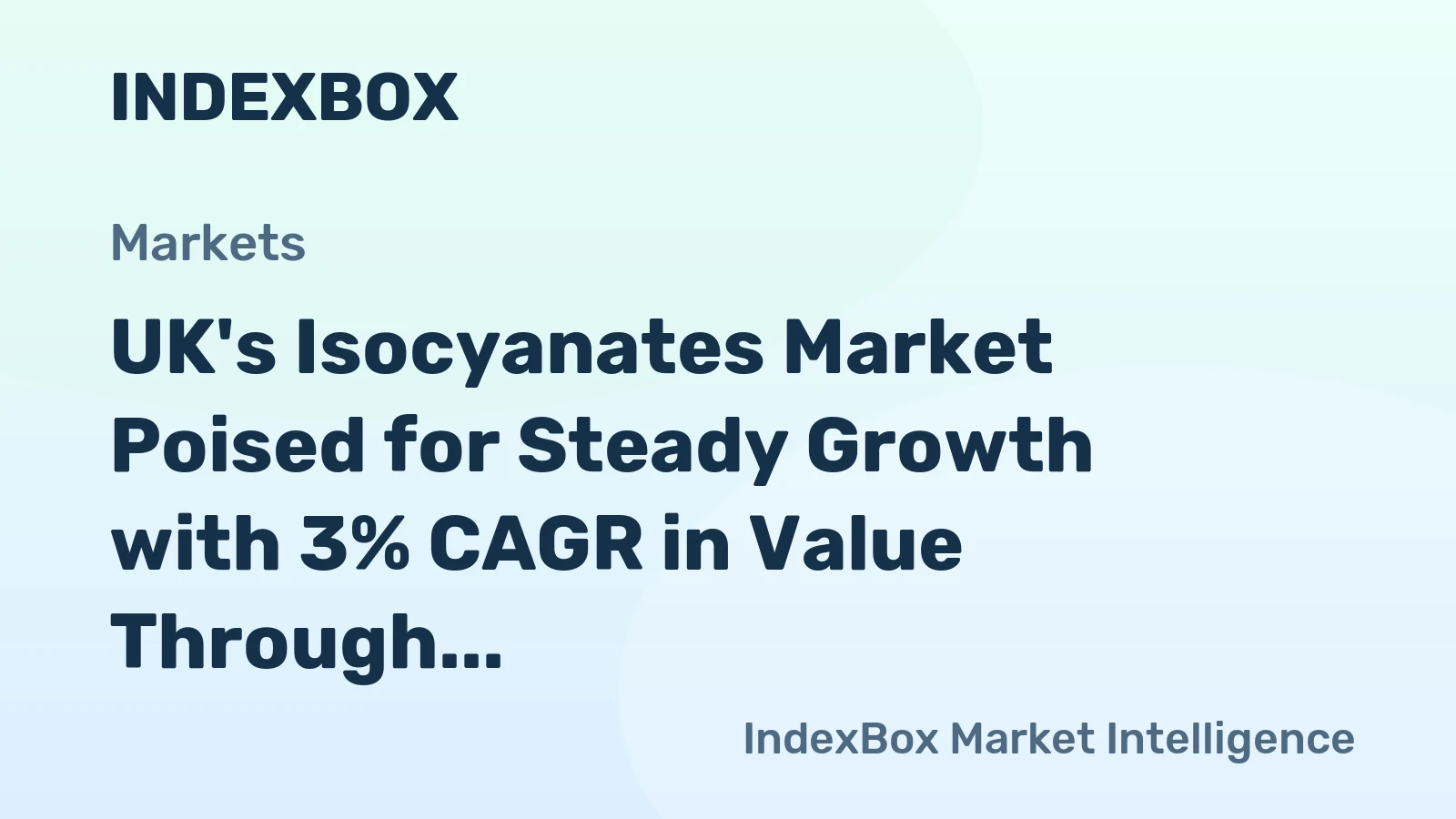 UK's Isocyanates Market Poised for Steady Growth with 3% CAGR in Value Through 2035