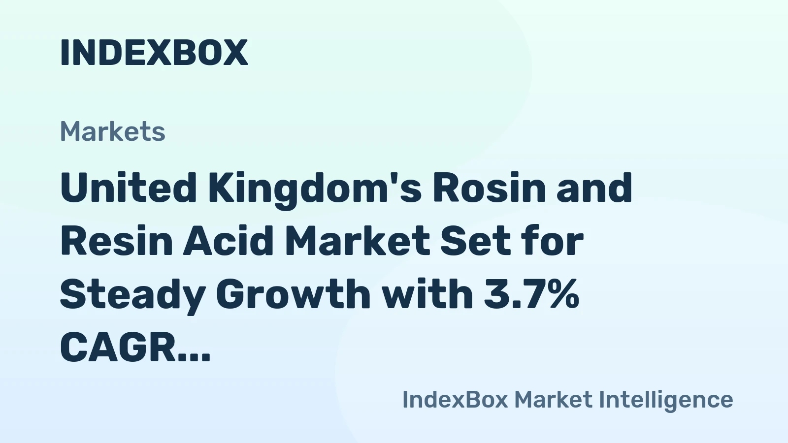 United Kingdom's Rosin and Resin Acid Market Set for Steady Growth with 3.7% CAGR Through 2035