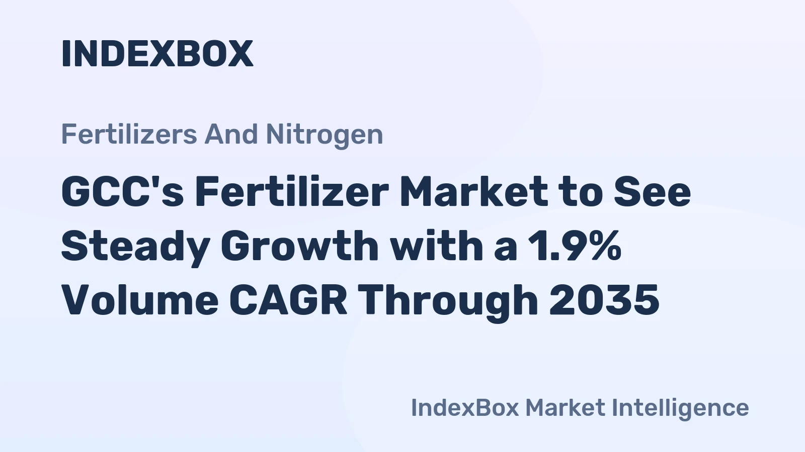 GCC's Fertilizer Market to See Steady Growth with a 1.9% Volume CAGR Through 2035