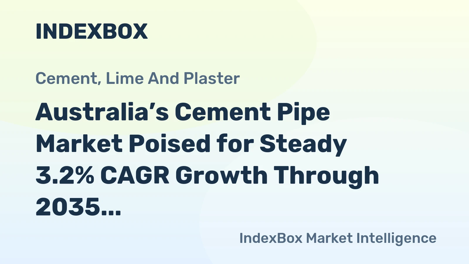 Australia’s Cement Pipe Market Poised for Steady 3.2% CAGR Growth Through 2035