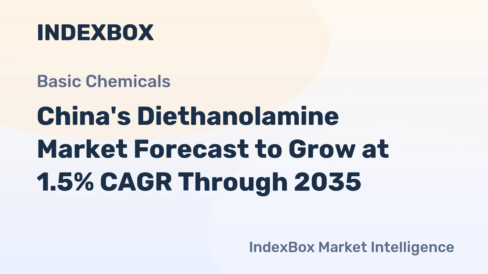 China's Diethanolamine Market Forecast to Grow at 1.5% CAGR Through 2035