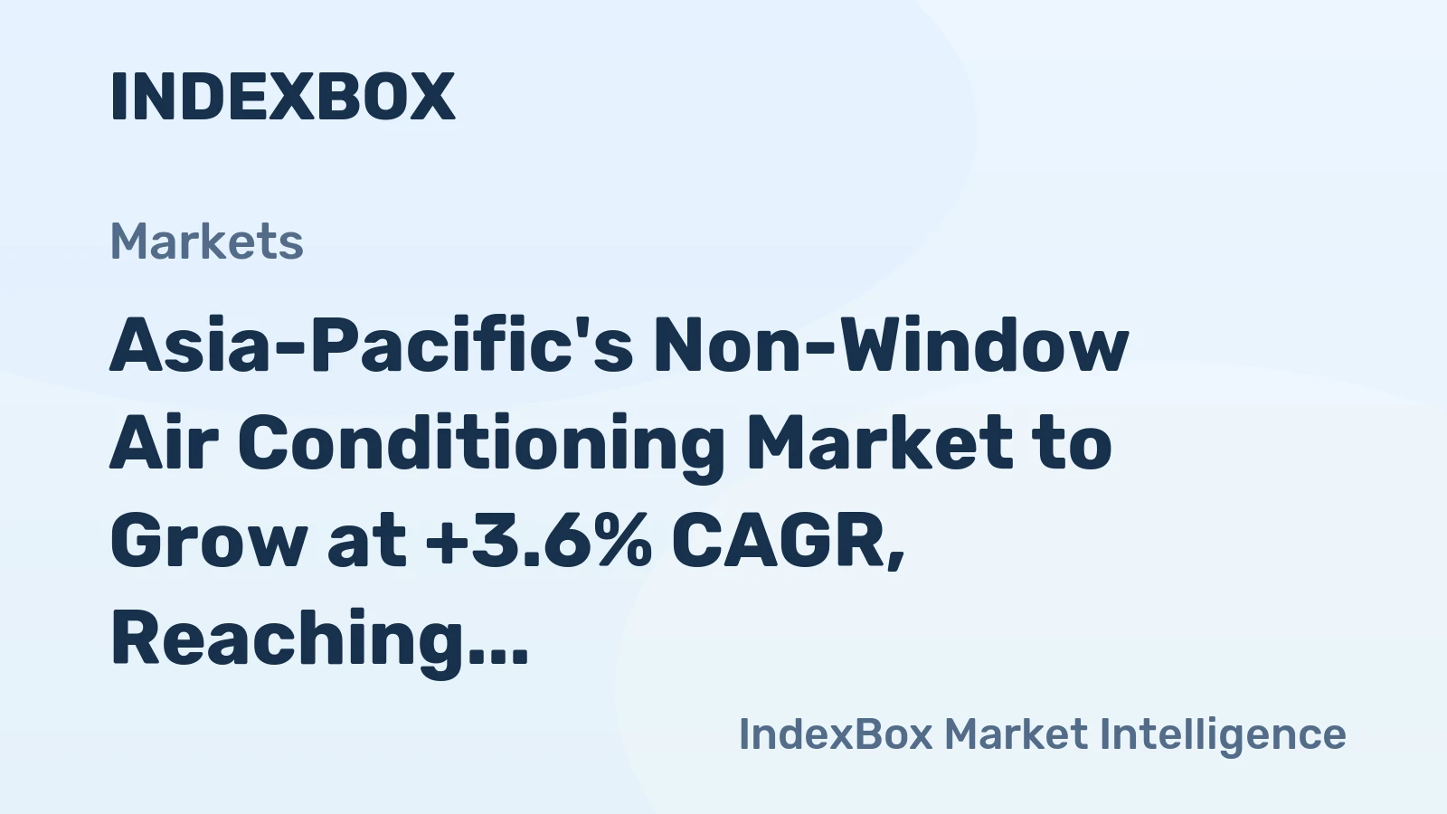 Asia-Pacific's Non-Window Air Conditioning Market to Grow at +3.6% CAGR, Reaching 30M Units by 2035