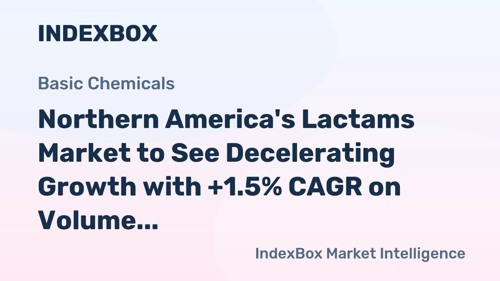 Northern America's Lactams Market to See Decelerating Growth with +1.5% CAGR on Volume and +4.3% CAGR on Value from 2024-2035