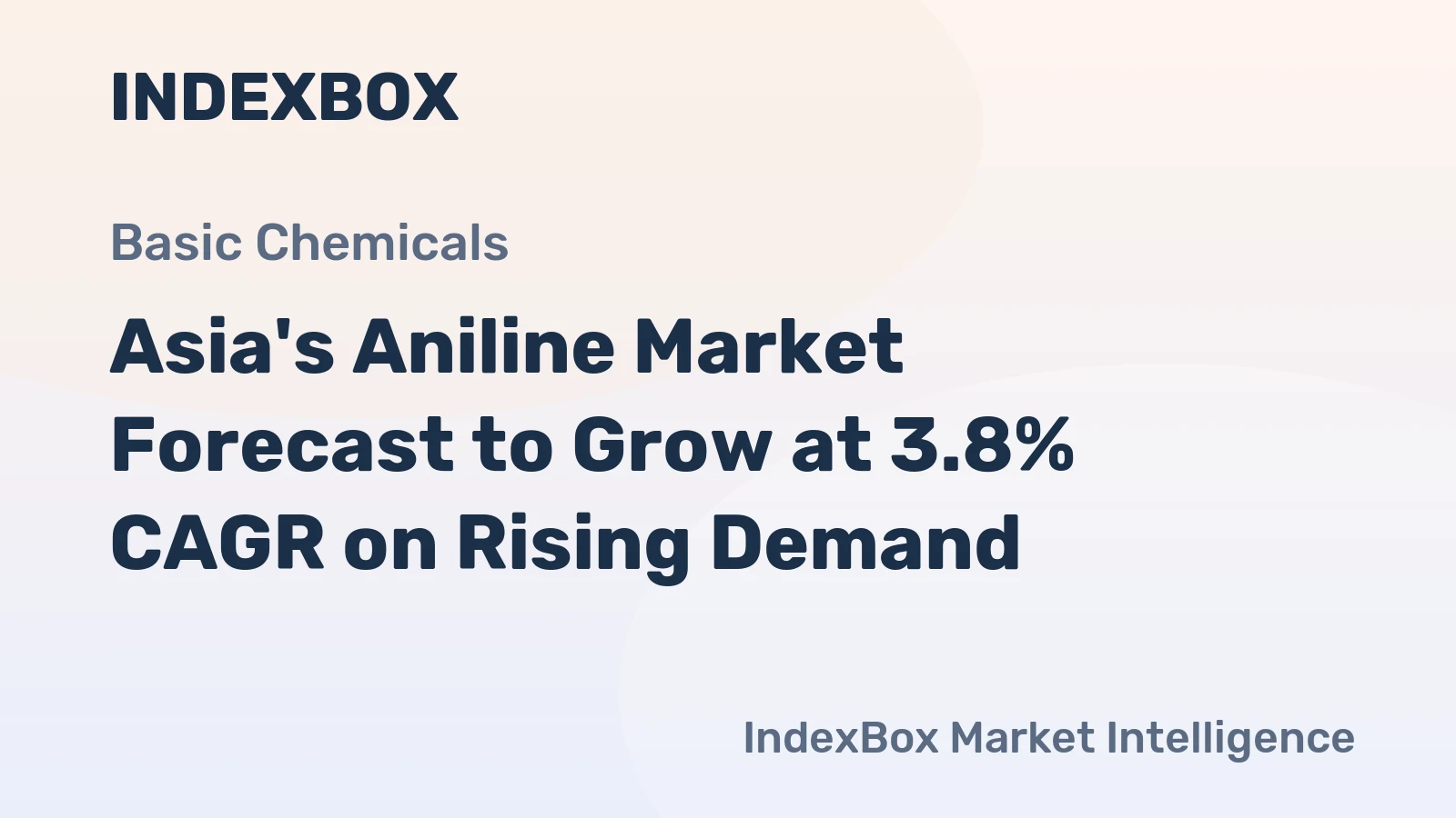 Asia's Aniline Market Forecast to Grow at 3.8% CAGR on Rising Demand