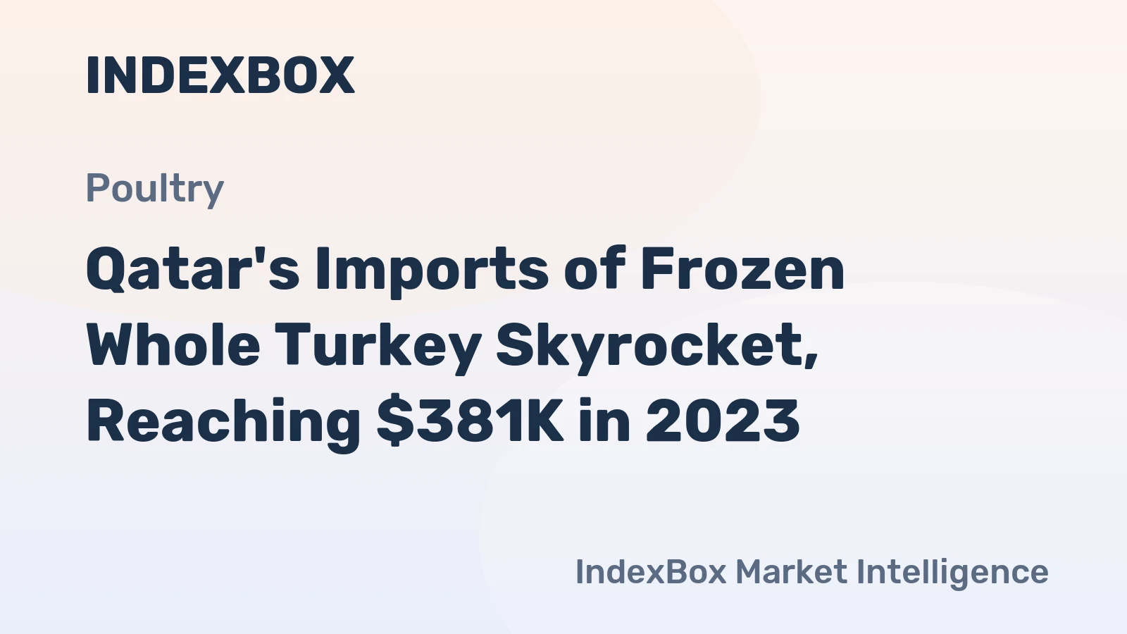 Qatar's Imports of Frozen Whole Turkey Skyrocket, Reaching $381K in 2023