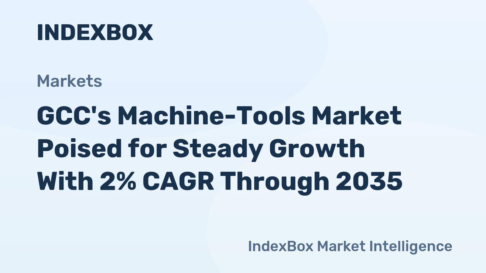 GCC's Machine-Tools Market Poised for Steady Growth With 2% CAGR Through 2035