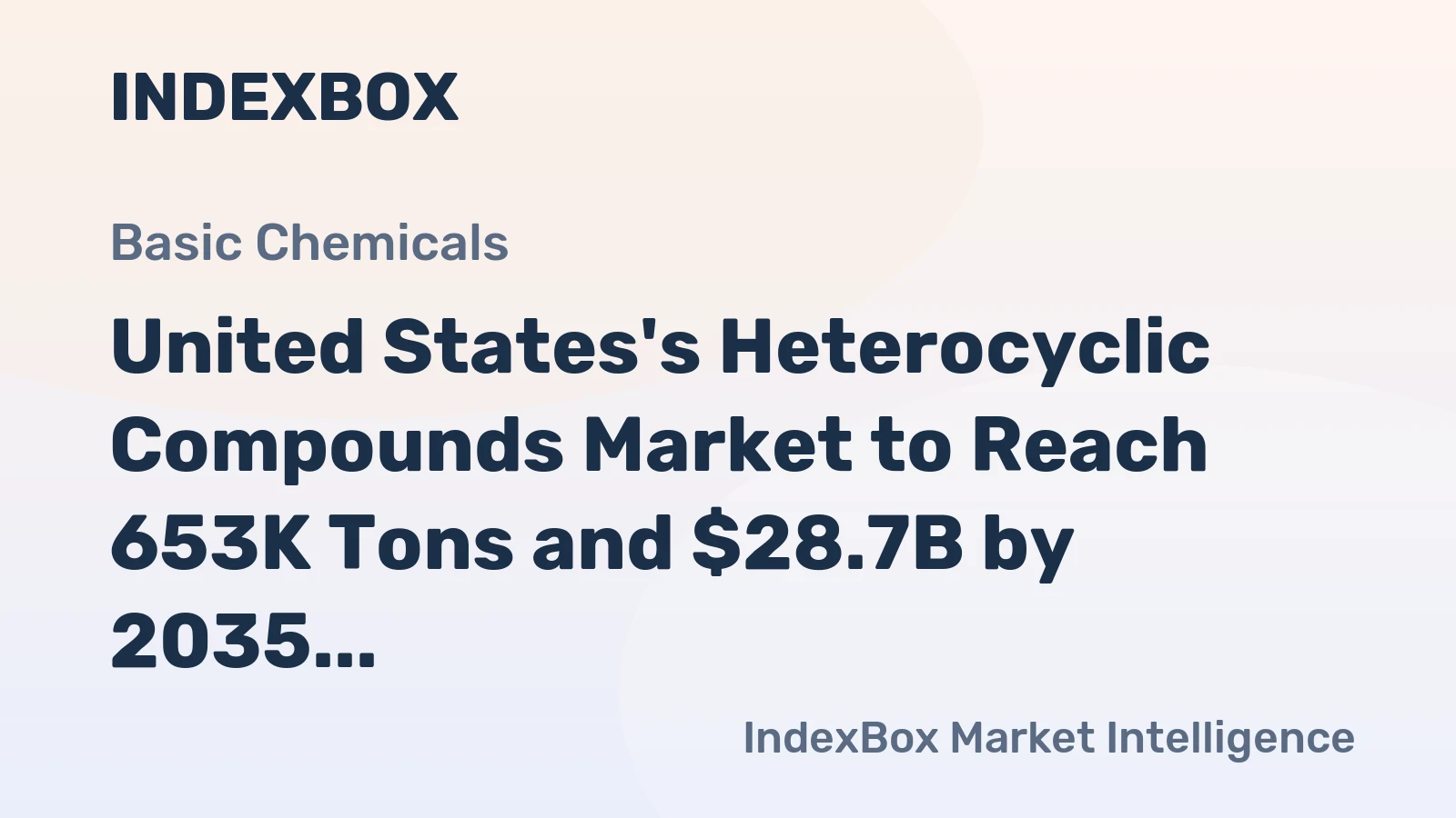 United States's Heterocyclic Compounds Market to Reach 653K Tons and $28.7B by 2035, Showing +3.9% Growth