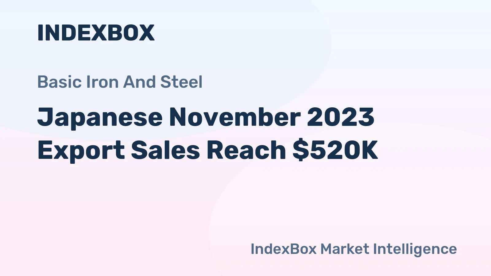 Japanese November 2023 Export Sales Reach $520K