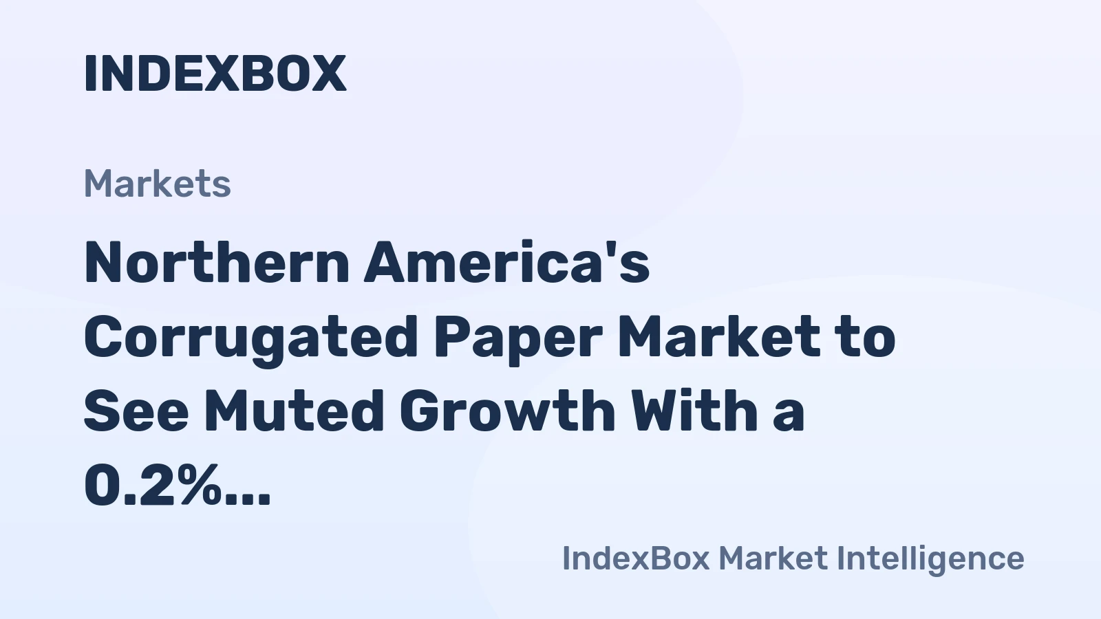 Northern America's Corrugated Paper Market to See Muted Growth With a 0.2% CAGR Through 2035