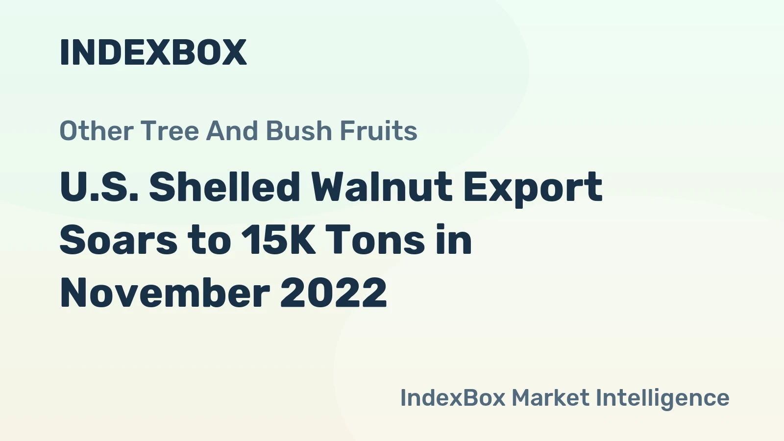 U.S. Shelled Walnut Export Soars to 15K Tons in November 2022