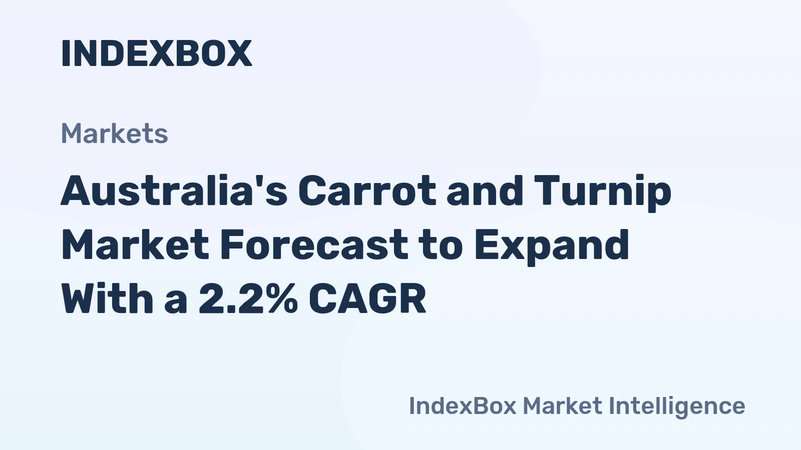 Australia's Carrot and Turnip Market Forecast to Expand With a 2.2% CAGR