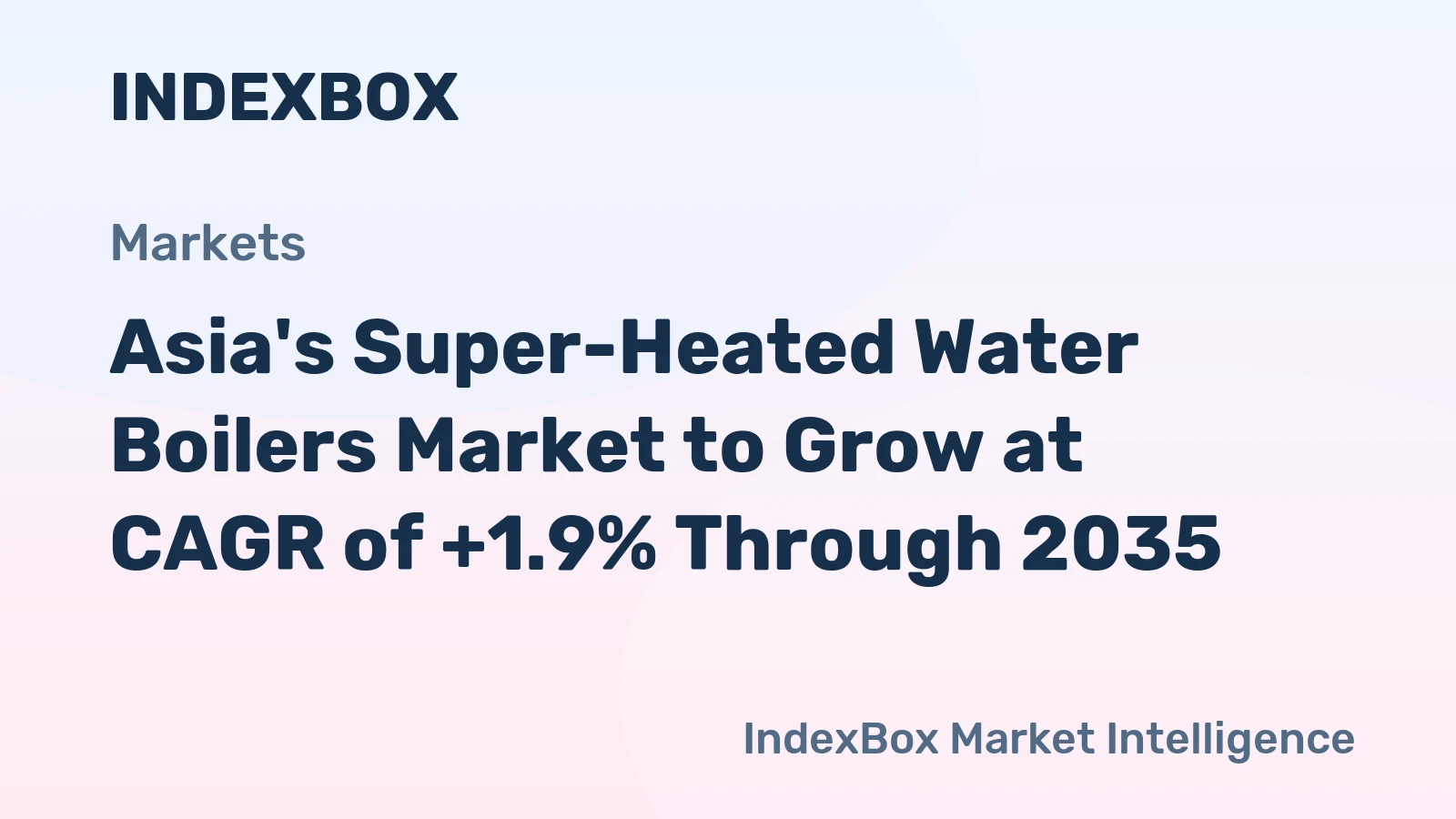 Asia's Super-Heated Water Boilers Market to Grow at CAGR of +1.9% Through 2035