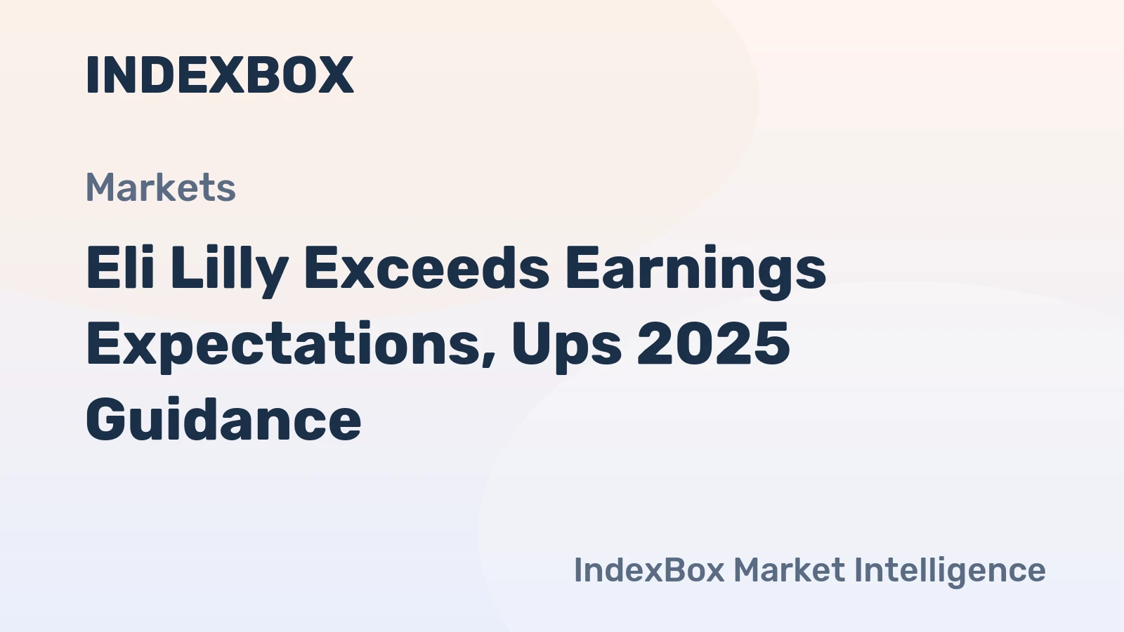 Eli Lilly Exceeds Earnings Expectations, Ups 2025 Guidance