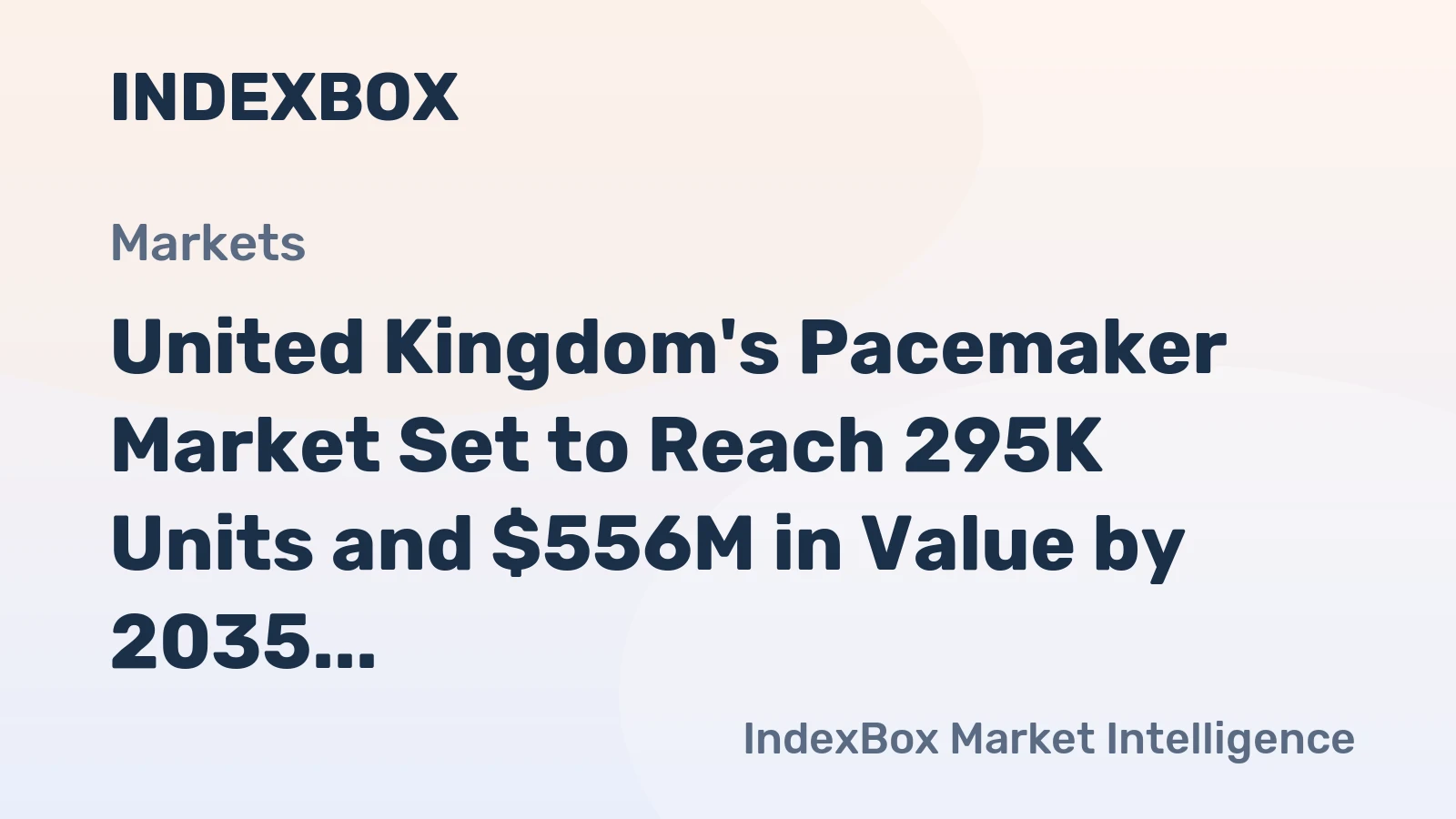 United Kingdom's Pacemaker Market Set to Reach 295K Units and $556M in Value by 2035