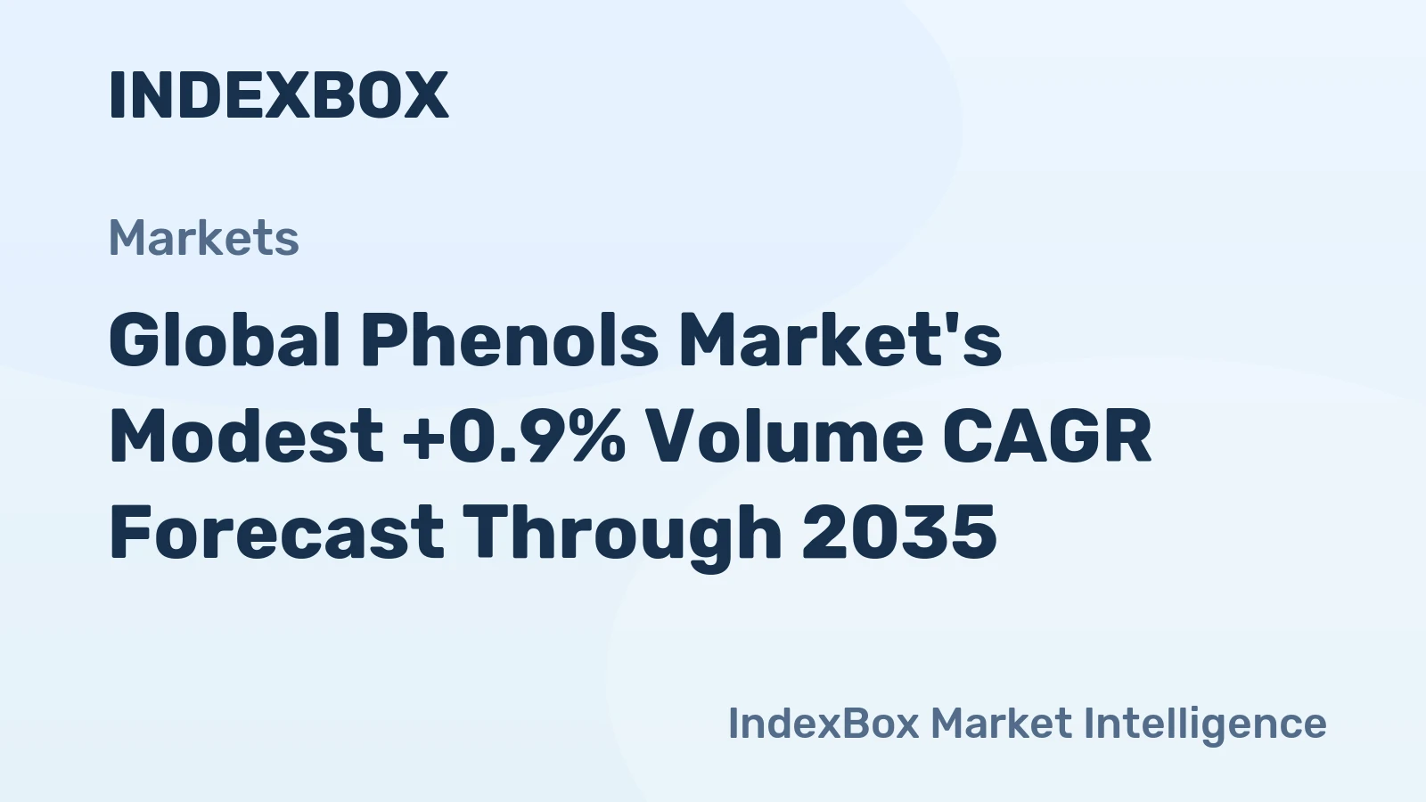 Global Phenols Market's Modest +0.9% Volume CAGR Forecast Through 2035