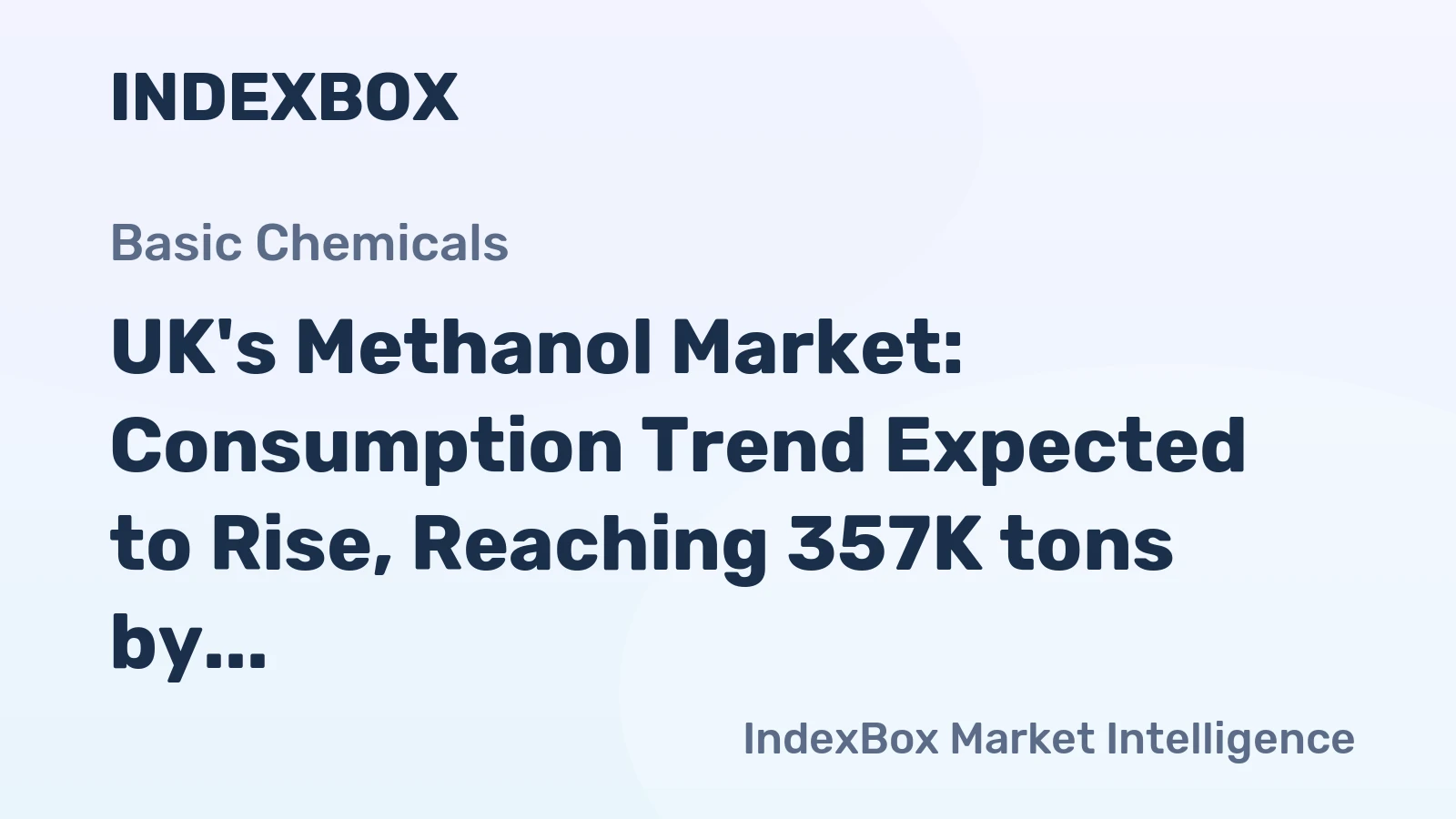 UK's Methanol Market: Consumption Trend Expected to Rise, Reaching 357K tons by 2035