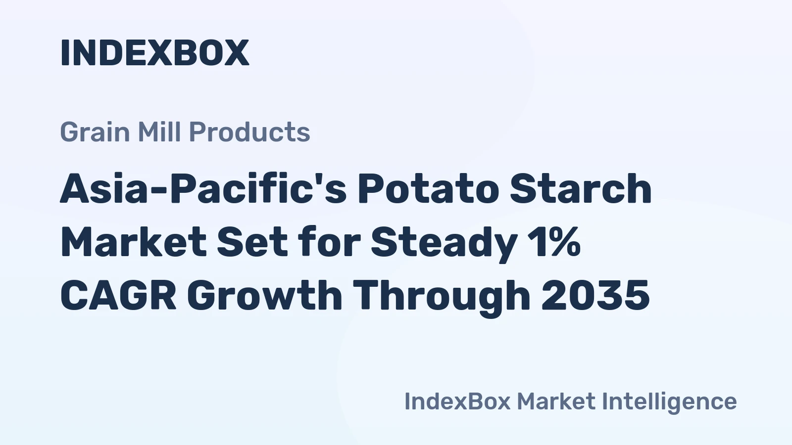 Asia-Pacific's Potato Starch Market Set for Steady 1% CAGR Growth Through 2035