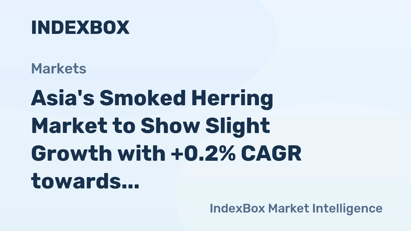 Asia's Smoked Herring Market to Show Slight Growth with +0.2% CAGR towards 2035