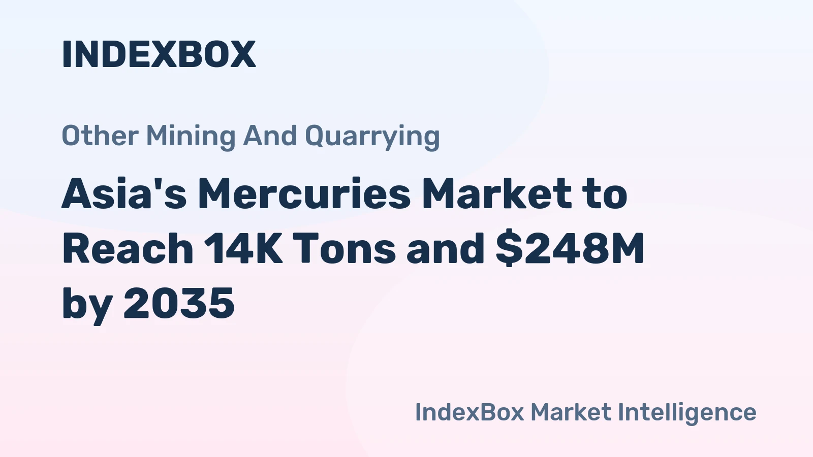 Asia's Mercuries Market to Reach 14K Tons and $248M by 2035