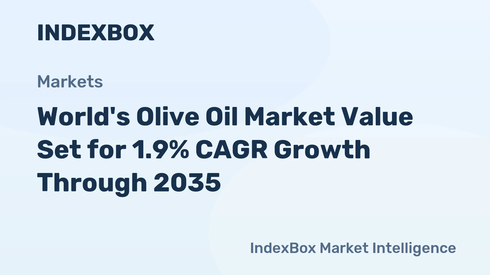 World's Olive Oil Market Value Set for 1.9% CAGR Growth Through 2035