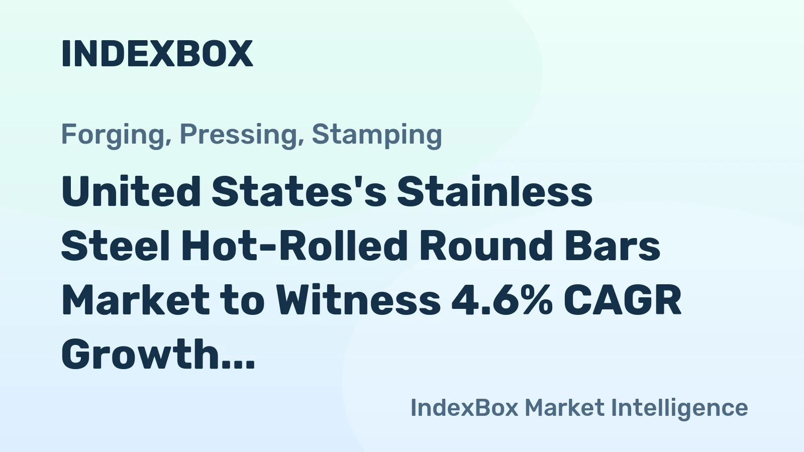 United States's Stainless Steel Hot-Rolled Round Bars Market to Witness 4.6% CAGR Growth until 2035