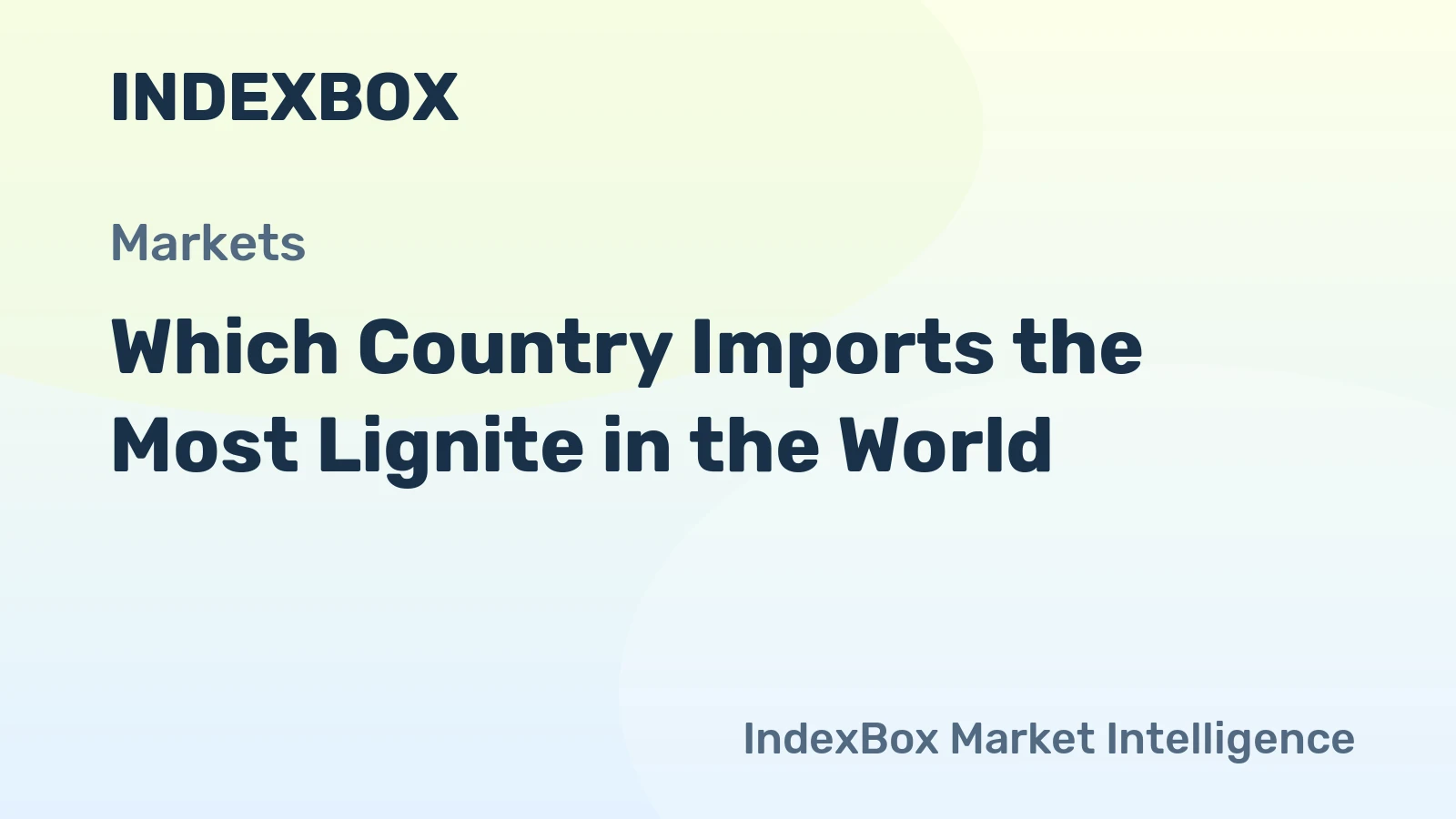Which Country Imports the Most Lignite in the World?