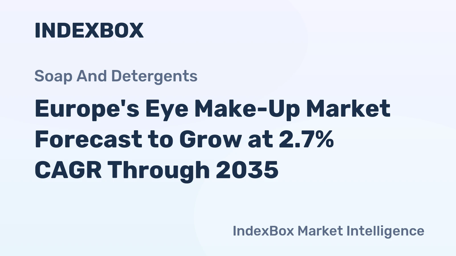 Europe's Eye Make-Up Market Forecast to Grow at 2.7% CAGR Through 2035