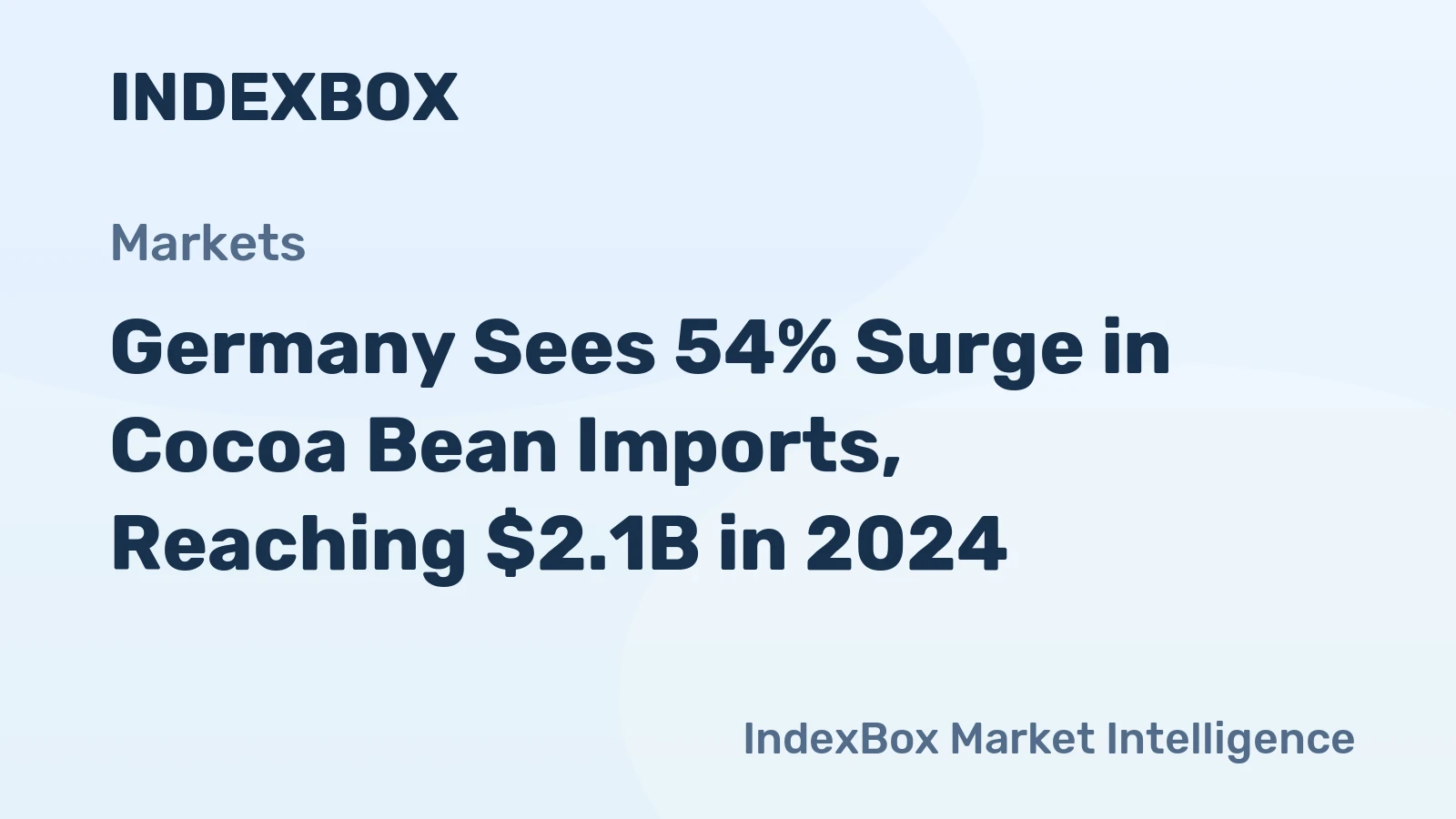 Germany Sees 54% Surge in Cocoa Bean Imports, Reaching $2.1B in 2024