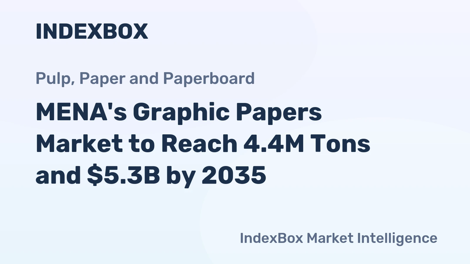 MENA's Graphic Papers Market to Reach 4.4M Tons and $5.3B by 2035