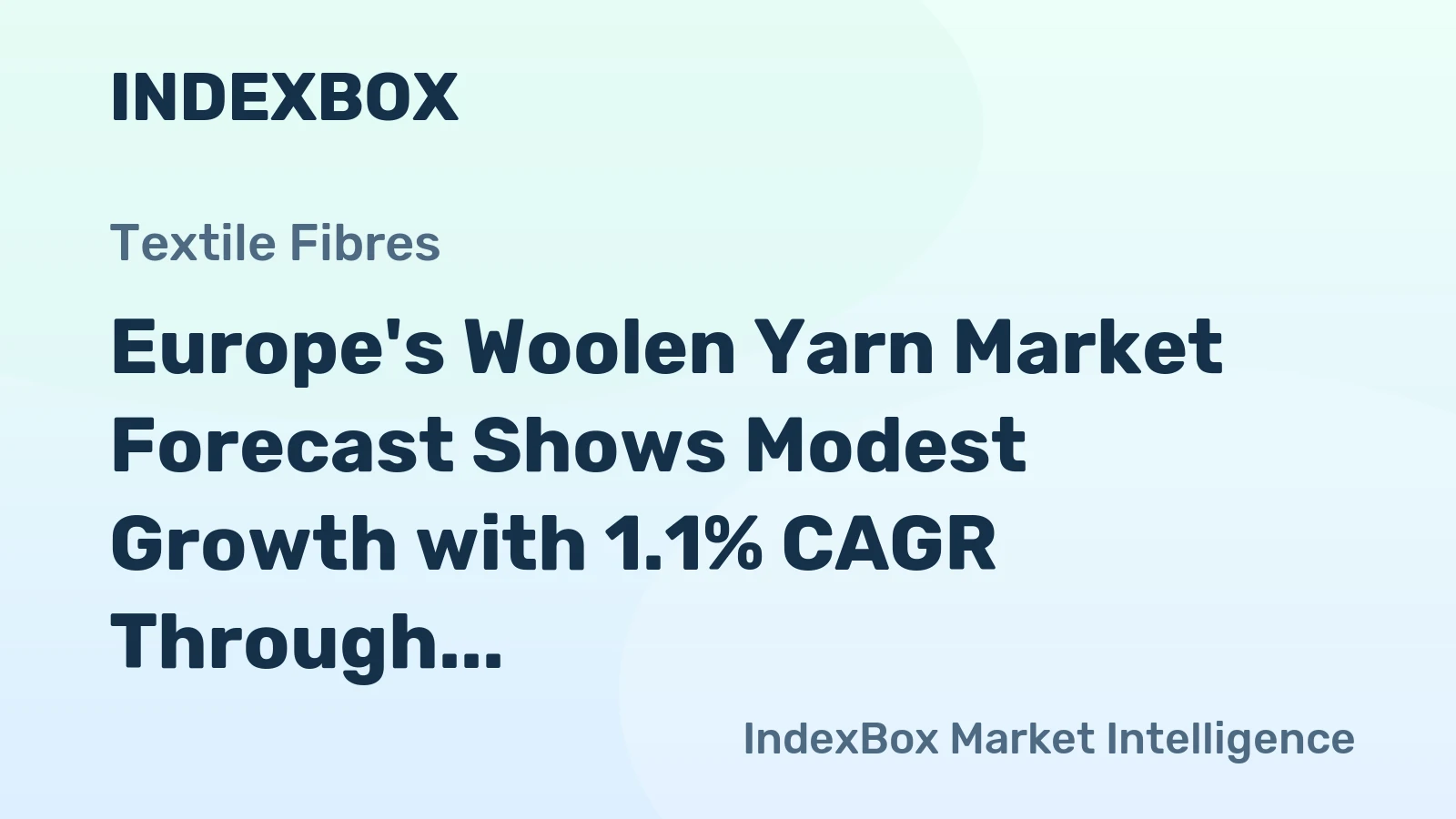 Europe's Woolen Yarn Market Forecast Shows Modest Growth with 1.1% CAGR Through 2035