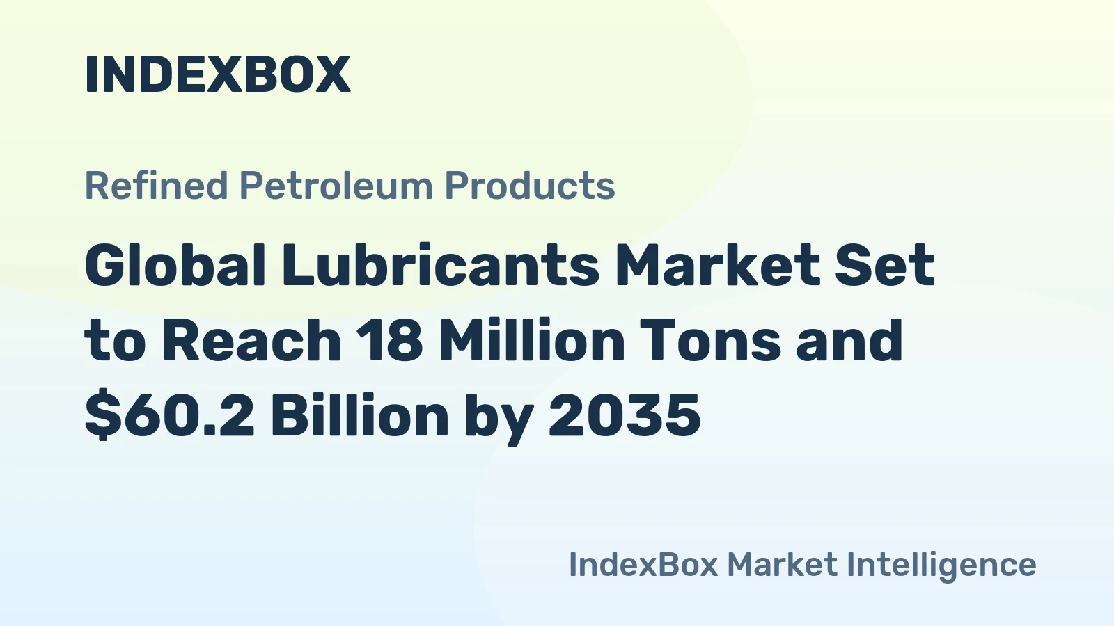Global Lubricants Market Set to Reach 18 Million Tons and $60.2 Billion by 2035