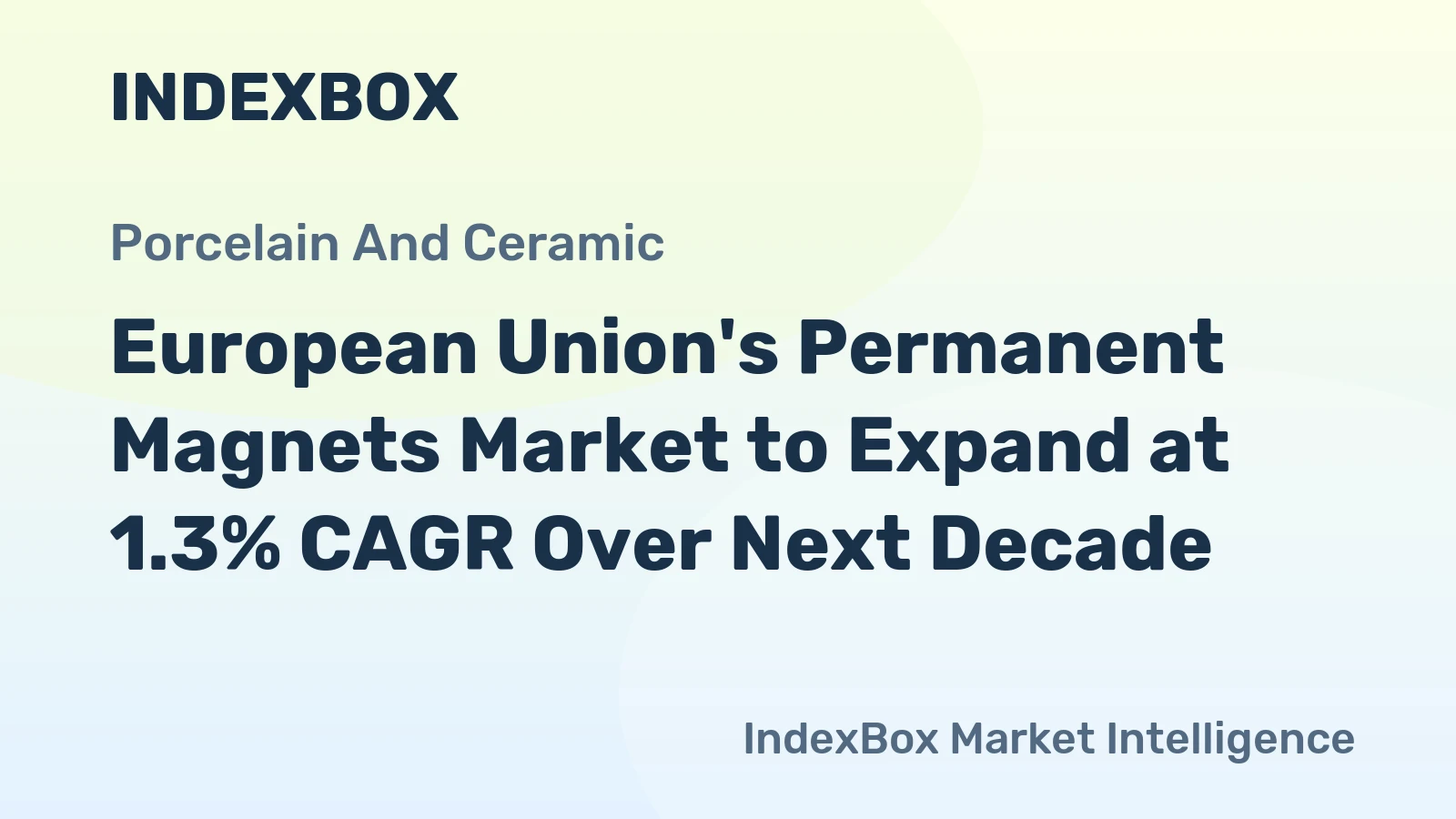 European Union's Permanent Magnets Market to Expand at 1.3% CAGR Over Next Decade