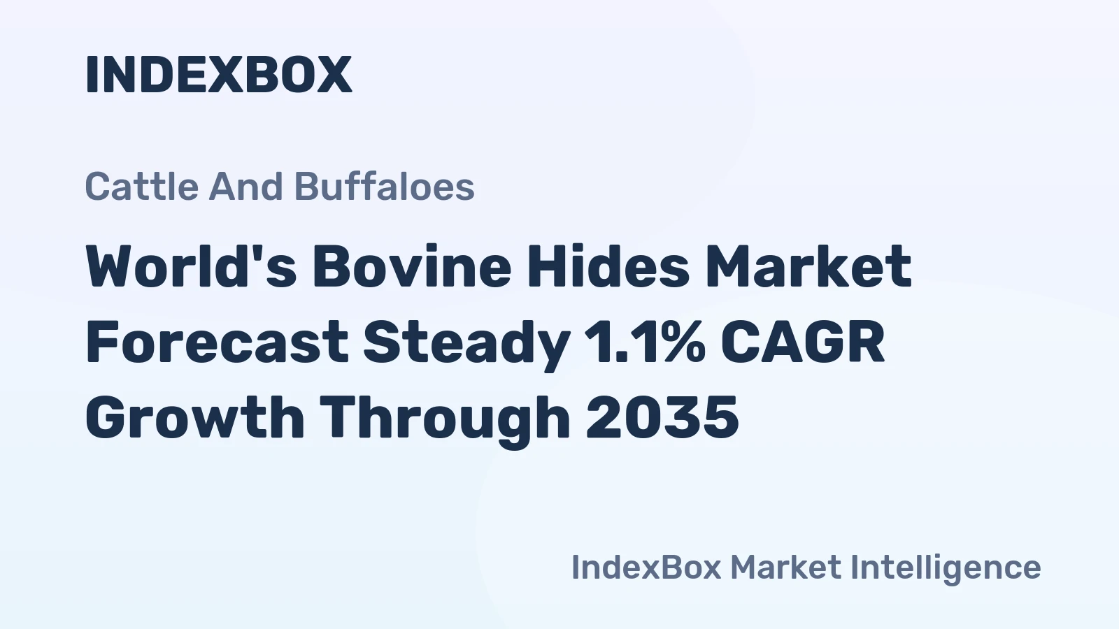 World's Bovine Hides Market Forecast Steady 1.1% CAGR Growth Through 2035