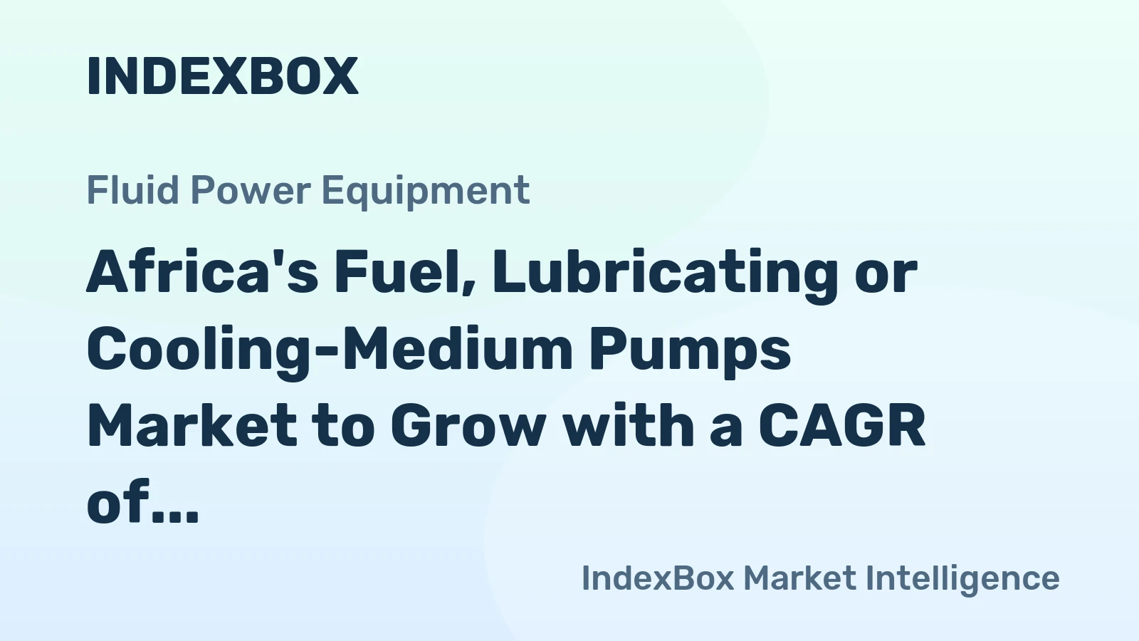 Africa's Fuel, Lubricating or Cooling-Medium Pumps Market to Grow with a CAGR of +1.5% from 2024 to 2035