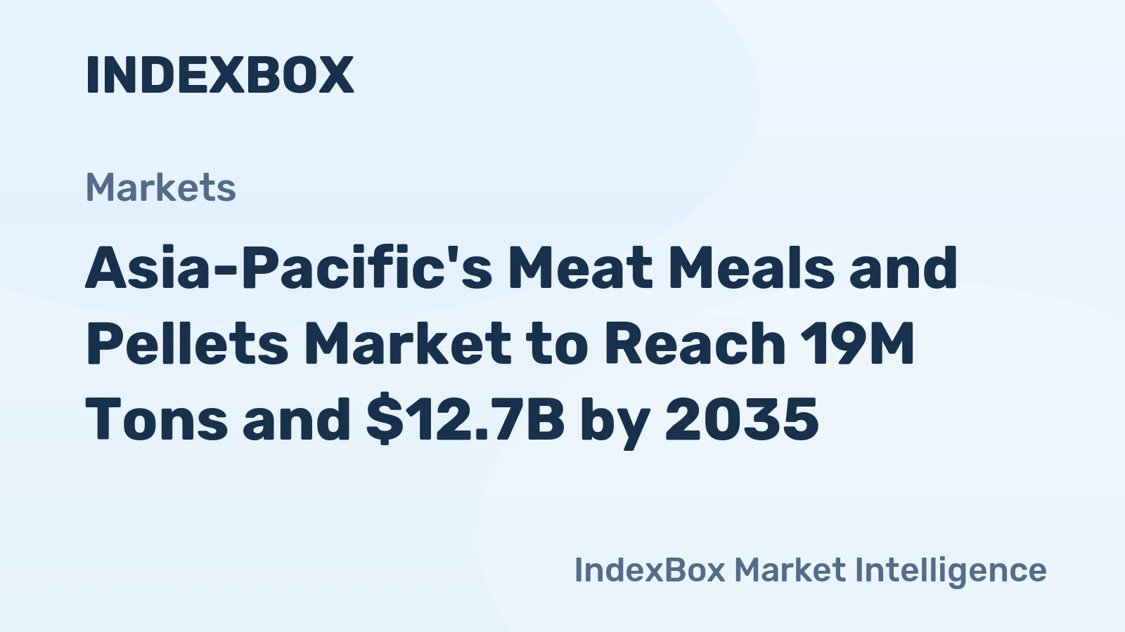 Asia-Pacific's Meat Meals and Pellets Market to Reach 19M Tons and $12.7B by 2035