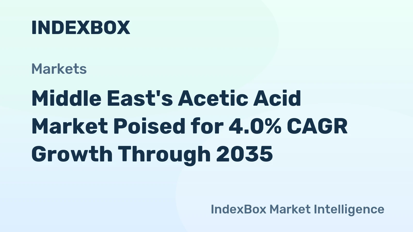 Middle East's Acetic Acid Market Poised for 4.0% CAGR Growth Through 2035