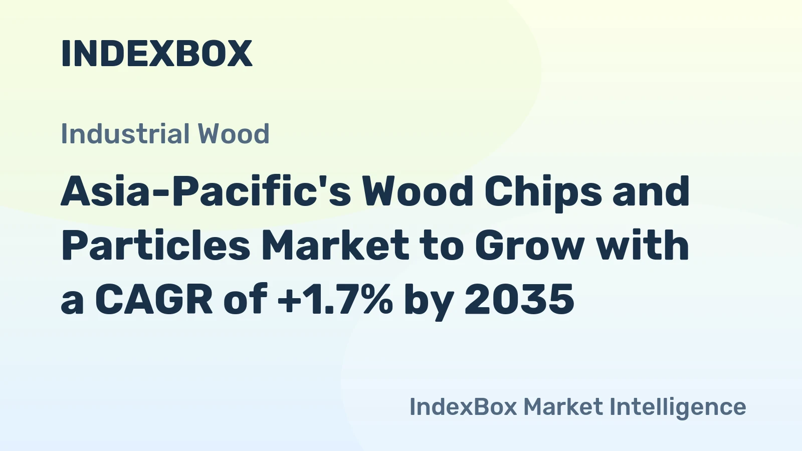 Asia-Pacific's Wood Chips and Particles Market to Grow with a CAGR of +1.7% by 2035