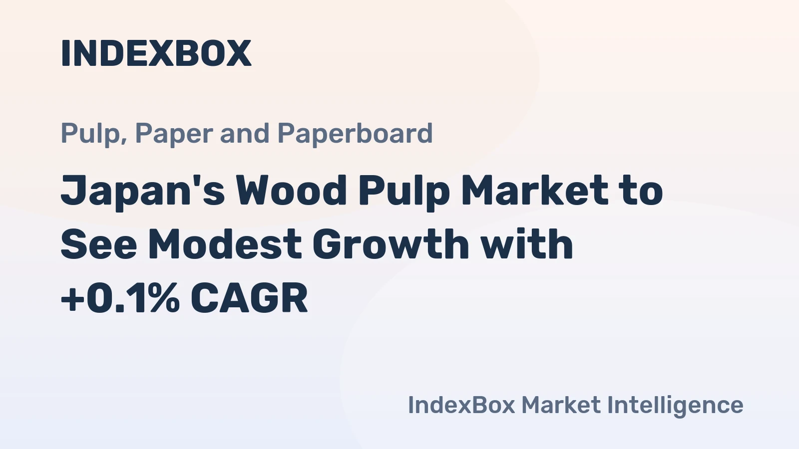 Japan's Wood Pulp Market to See Modest Growth with +0.1% CAGR