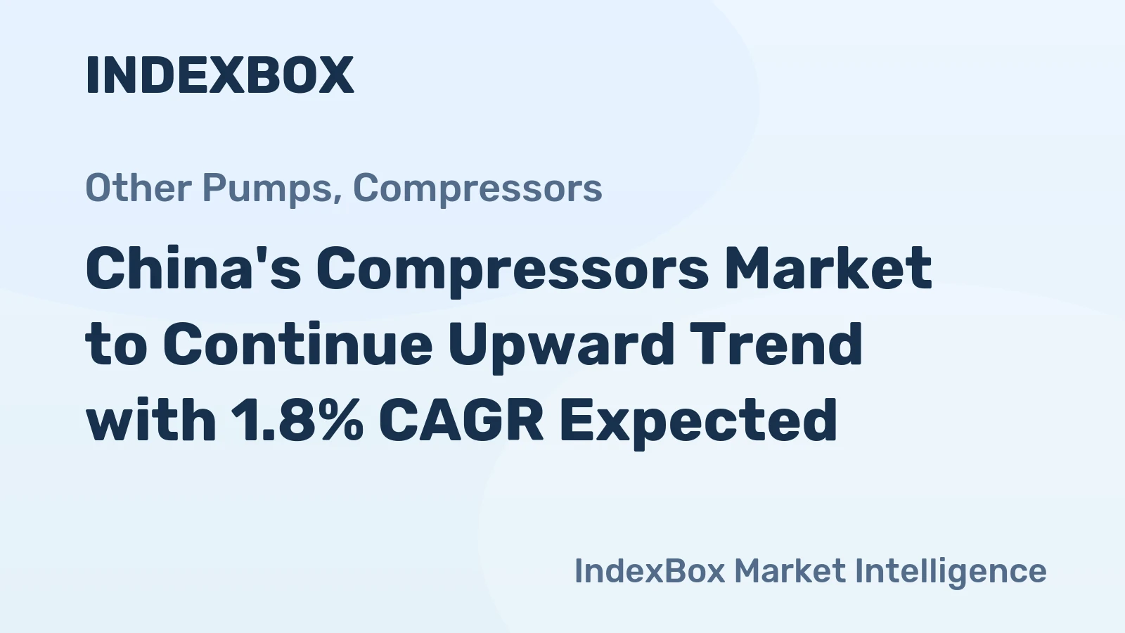 China's Compressors Market to Continue Upward Trend with 1.8% CAGR Expected