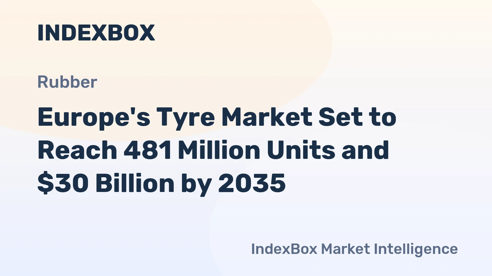Europe's Tyre Market Set to Reach 481 Million Units and $30 Billion by 2035