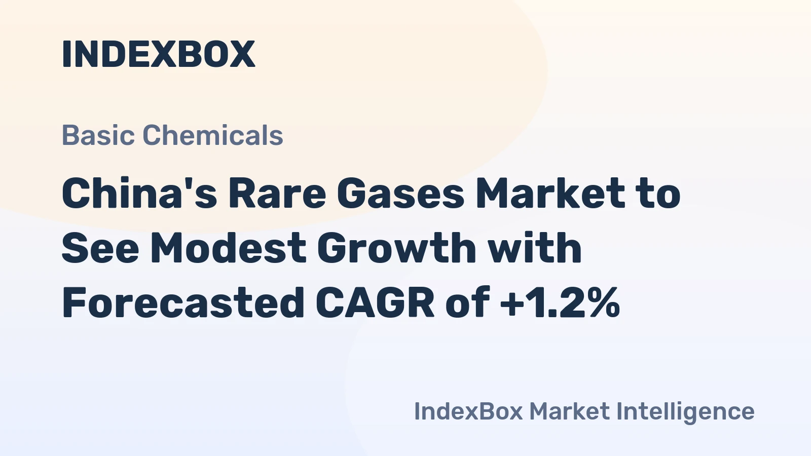 China's Rare Gases Market to See Modest Growth with Forecasted CAGR of +1.2%