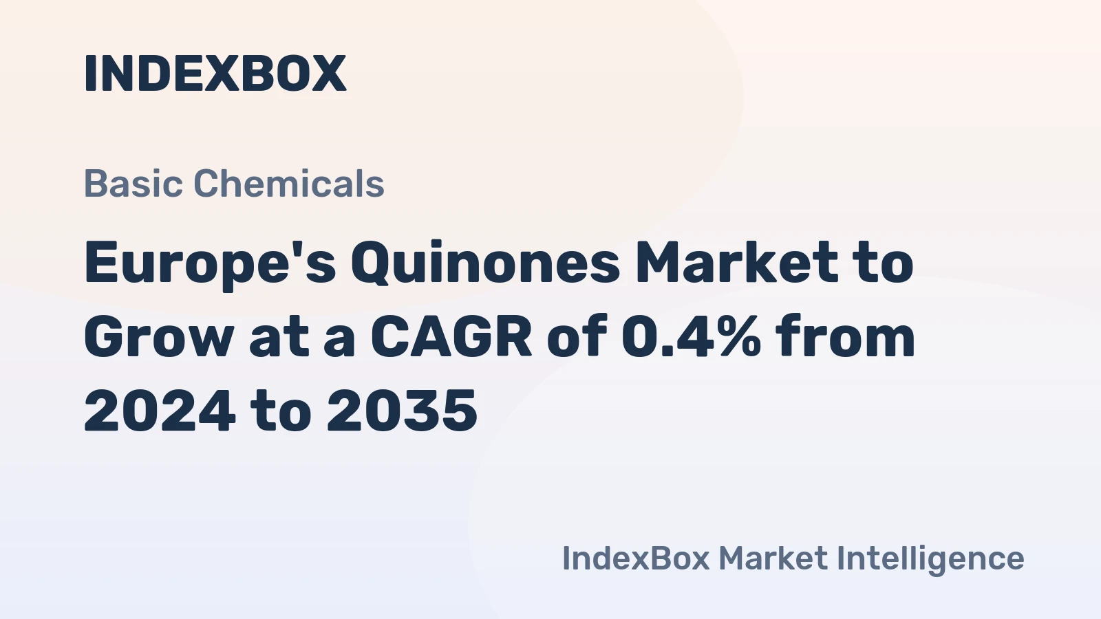 Europe's Quinones Market to Grow at a CAGR of 0.4% from 2024 to 2035