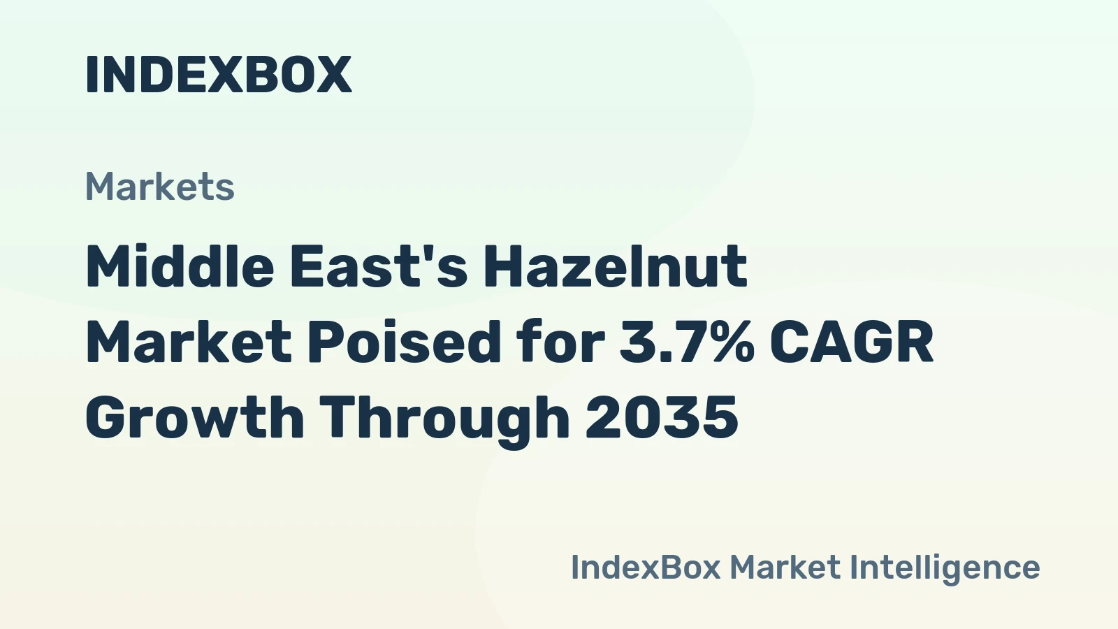 Middle East's Hazelnut Market Poised for 3.7% CAGR Growth Through 2035