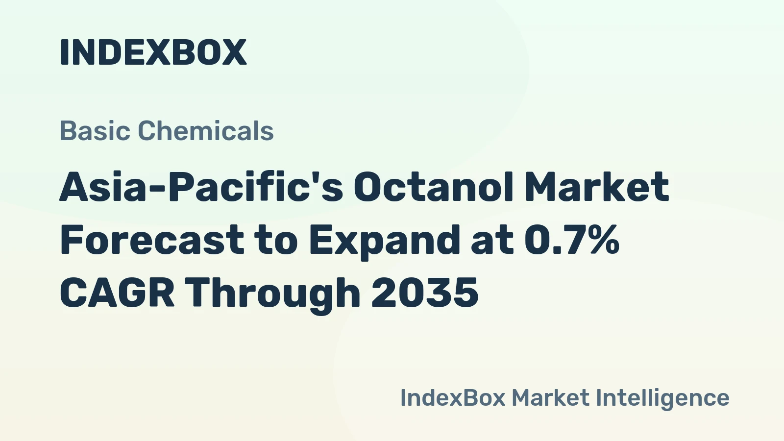 Asia-Pacific's Octanol Market Forecast to Expand at 0.7% CAGR Through 2035