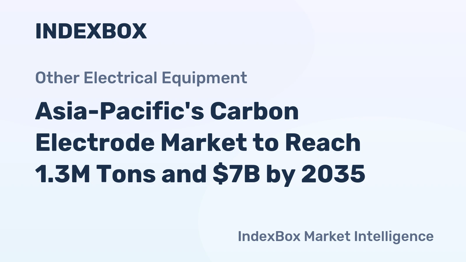Asia-Pacific's Carbon Electrode Market to Reach 1.3M Tons and $7B by 2035