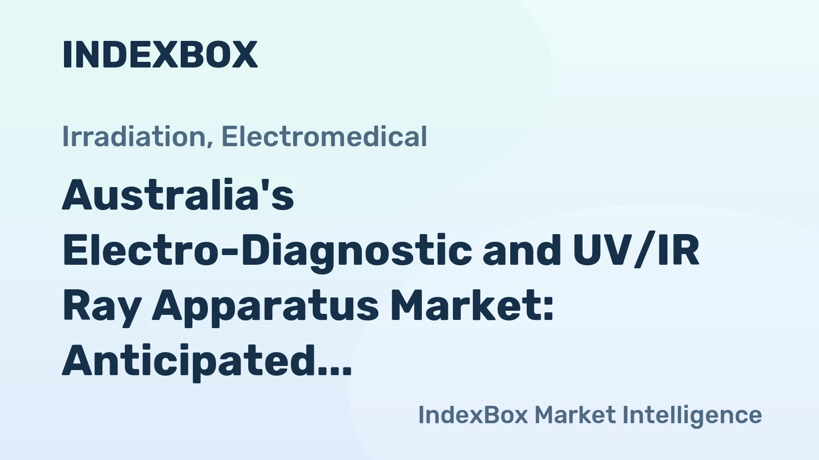 Australia's Electro-Diagnostic and UV/IR Ray Apparatus Market: Anticipated CAGR +0.5% and +1.1% from 2024 to 2035